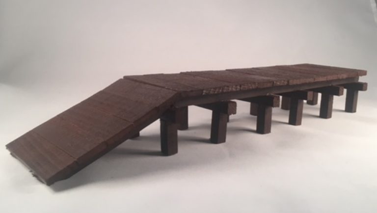 Miniature Wooden Dock Freight Platform - MrTrain Miniature Wooden Dock Freight Platform - MrTrain