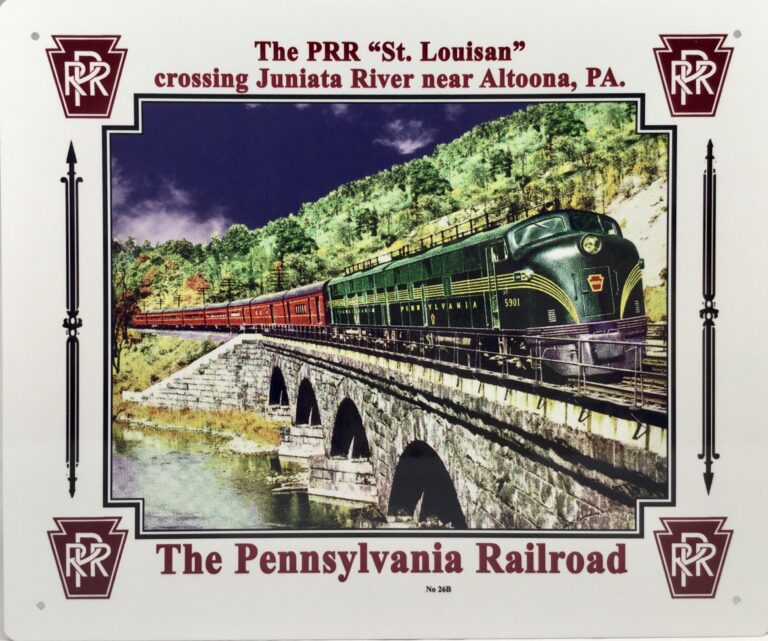 Pennsylvania Railroad Sign - Altoona - MrTrain