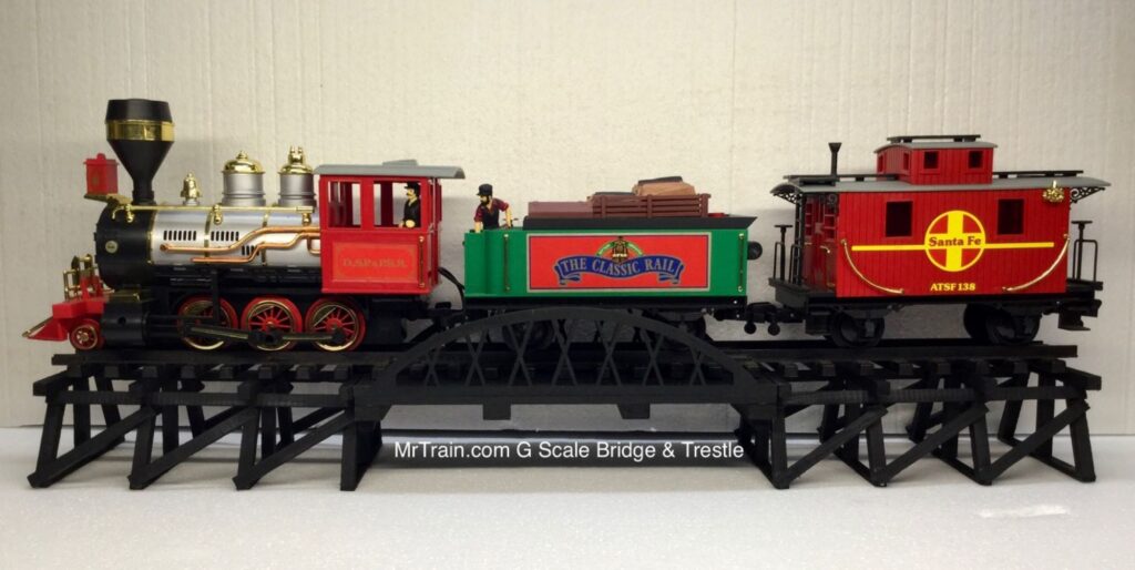 G Scale Bowstring Bridge & Trestle - 30" Model Railroad Scenery - MrTrain