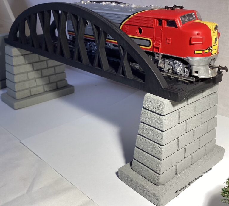 Bridge Piers HO Model Railroad Train Scenery (Gray) - MrTrain
