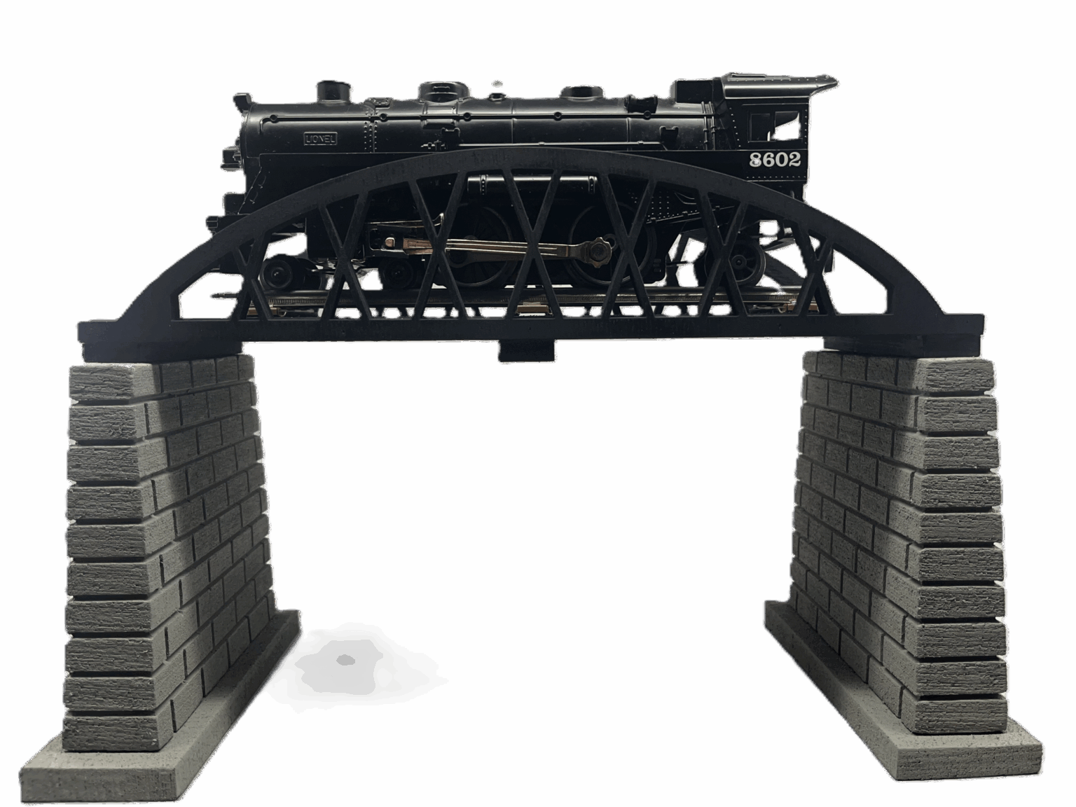 Gray BRIDGE PIERS For O Scale Model Railroad Scenery - MrTrain
